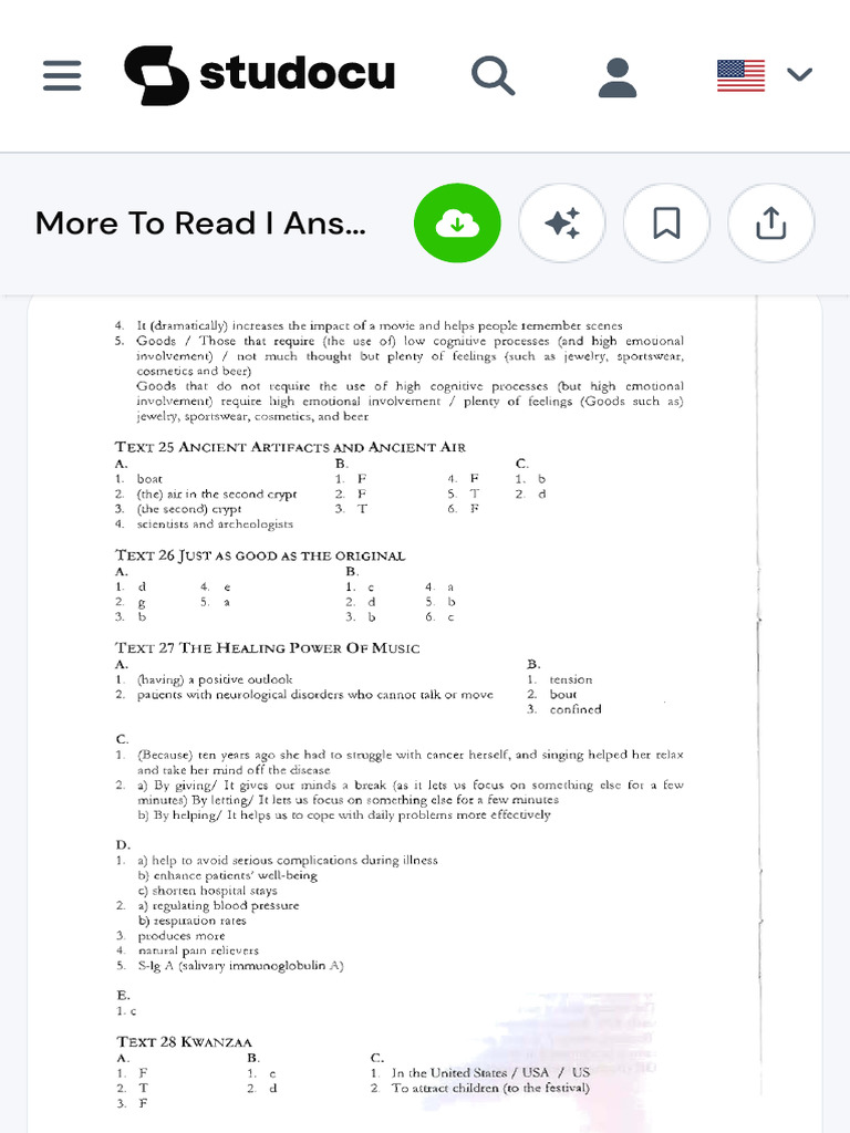 More To Read I Answer Key - ANSWER KEY Ankara , 2006 Compiled, Edited ...
