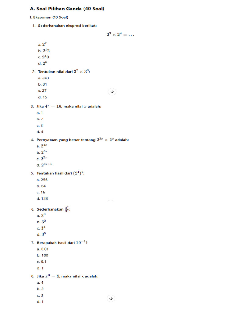 Soal Latihan SAS-1 | PDF