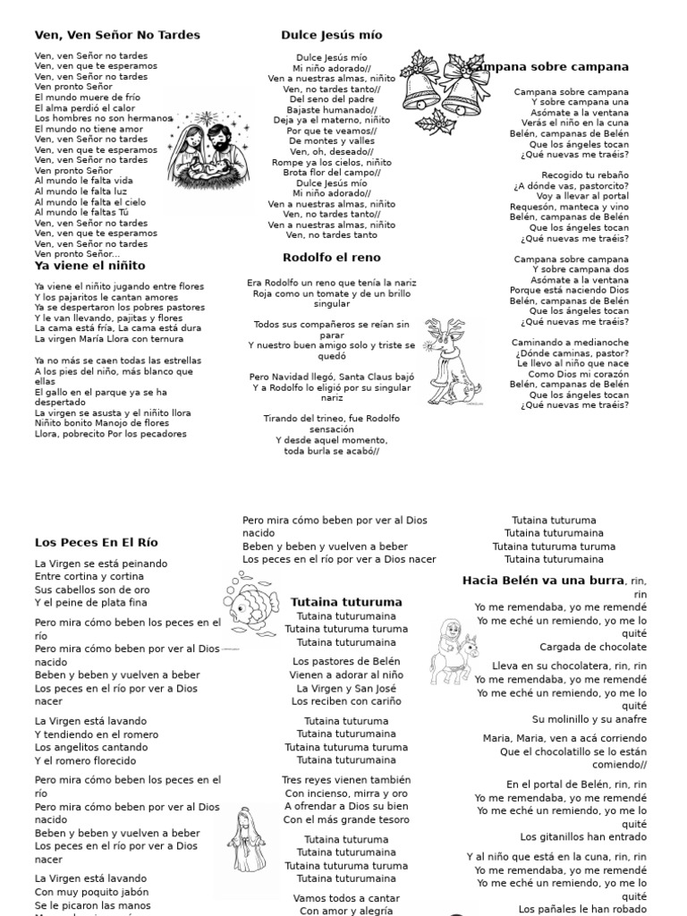 Villancicos Para Navidad Pdf María Madre De Jesús