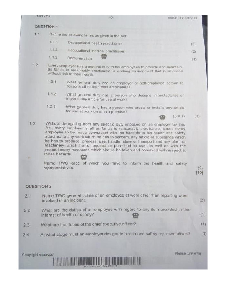 November 2019 GCC Factories OHS Act | PDF