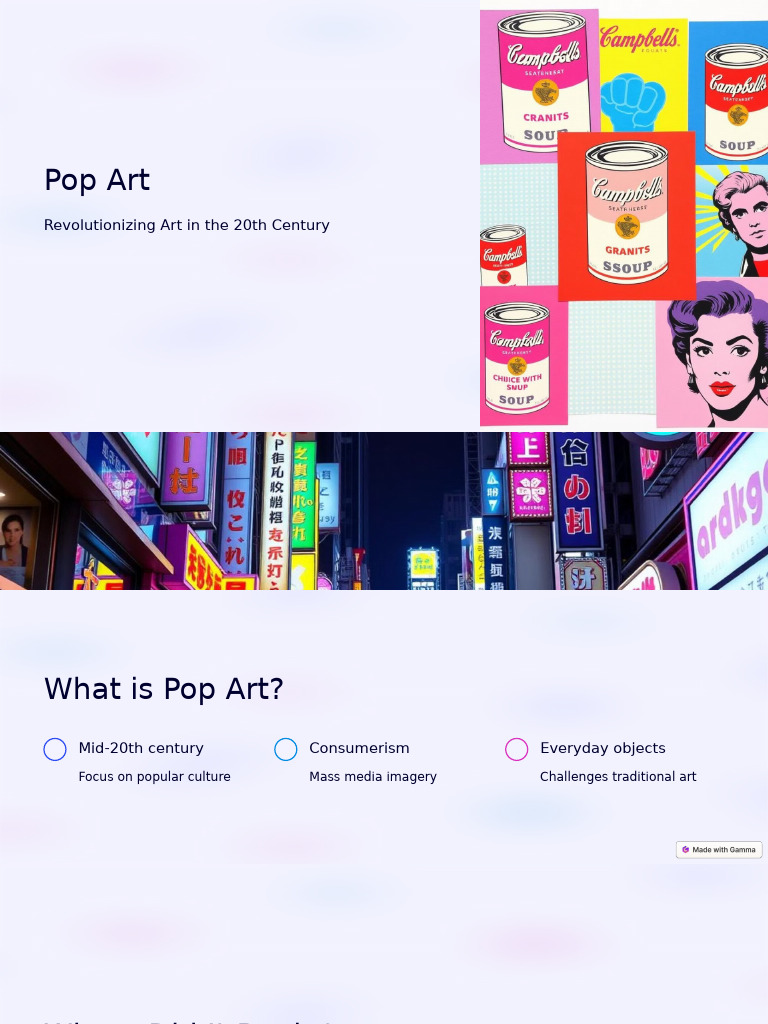 Pop Art: Culture and Innovation | PDF