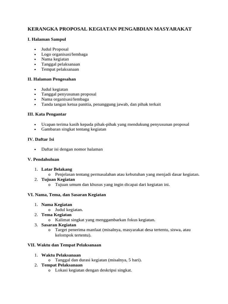 Proposal Pengabdian Masyarakat | PDF