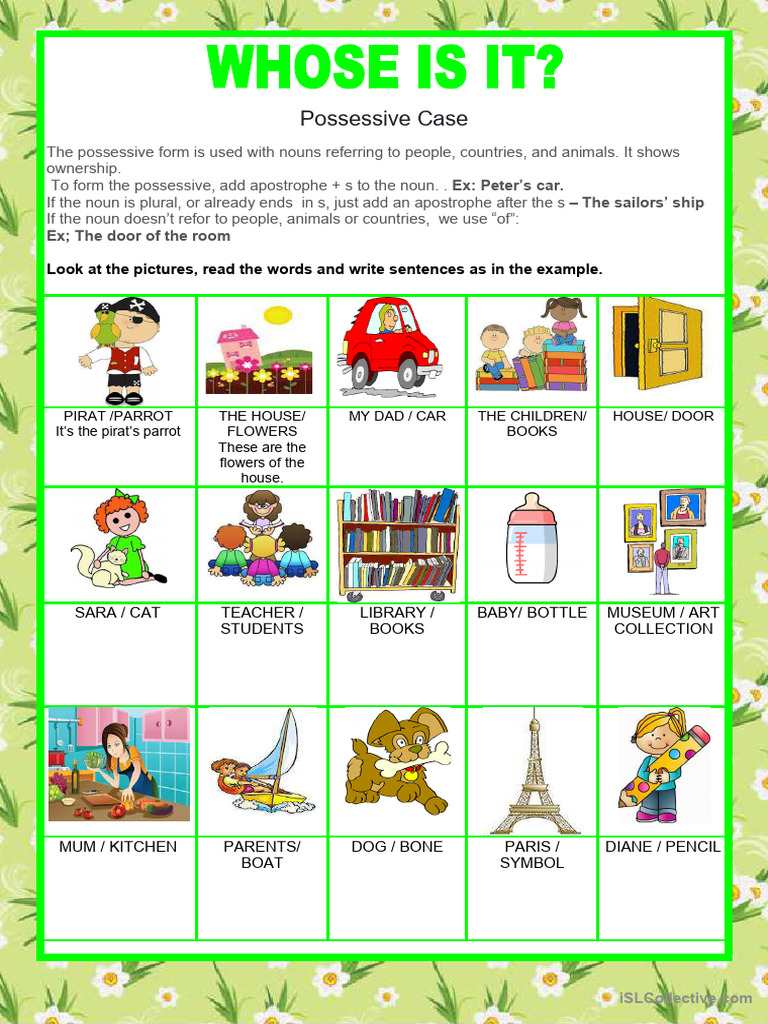 Possessive Case - Whose Is It? | PDF