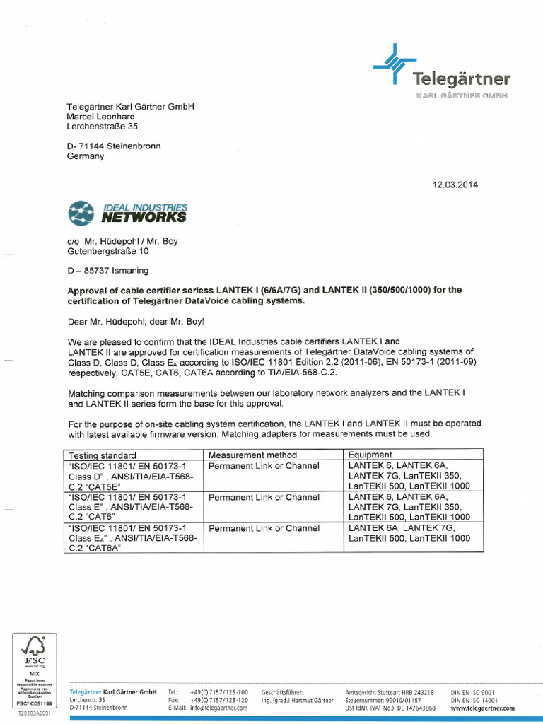 Ideal LANTEK I II en | PDF