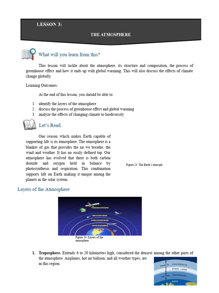 ATMOSPHERE | PDF | Atmosphere Of Earth | Greenhouse Effect