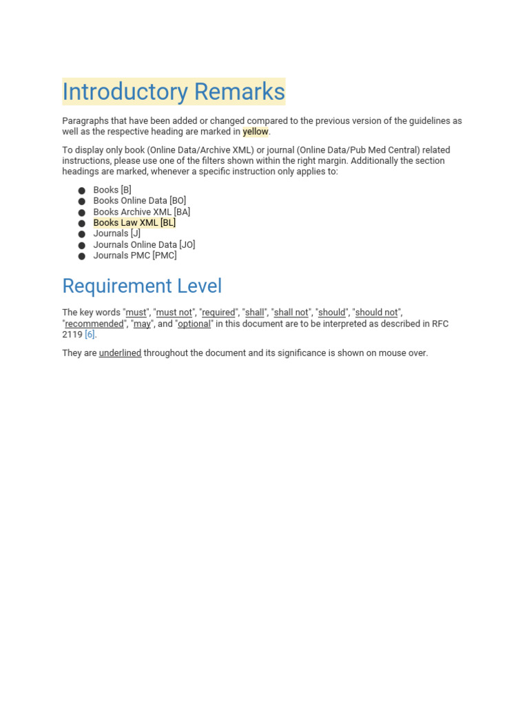 XML Introductory Remarks | PDF