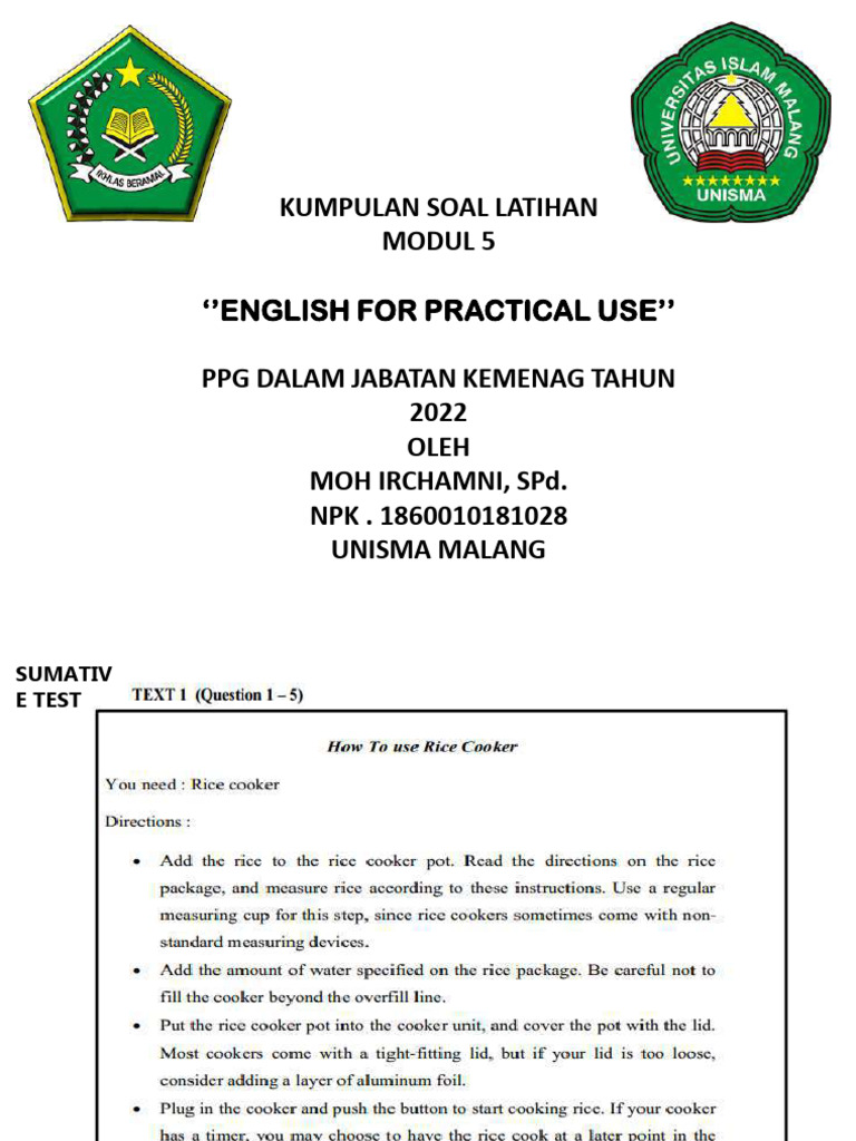 Modul 5 Pro by Ircham | PDF