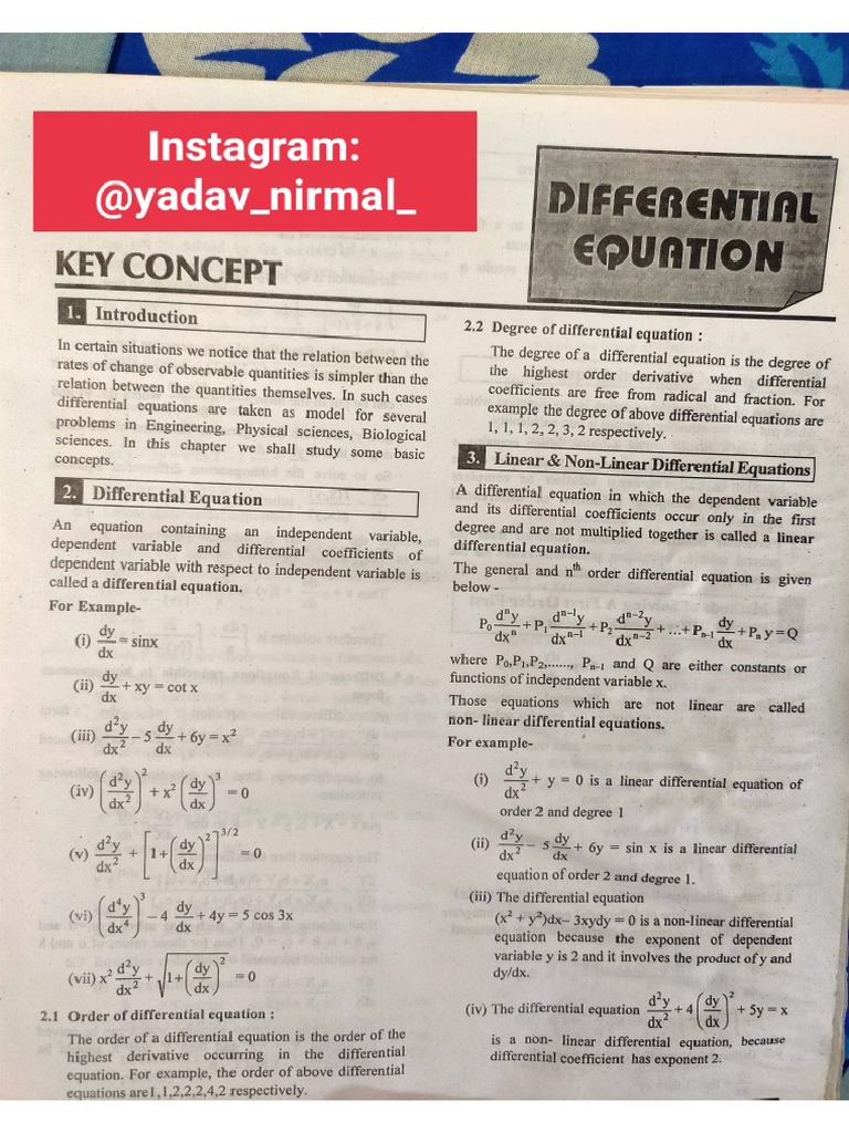 Differential Equation | PDF