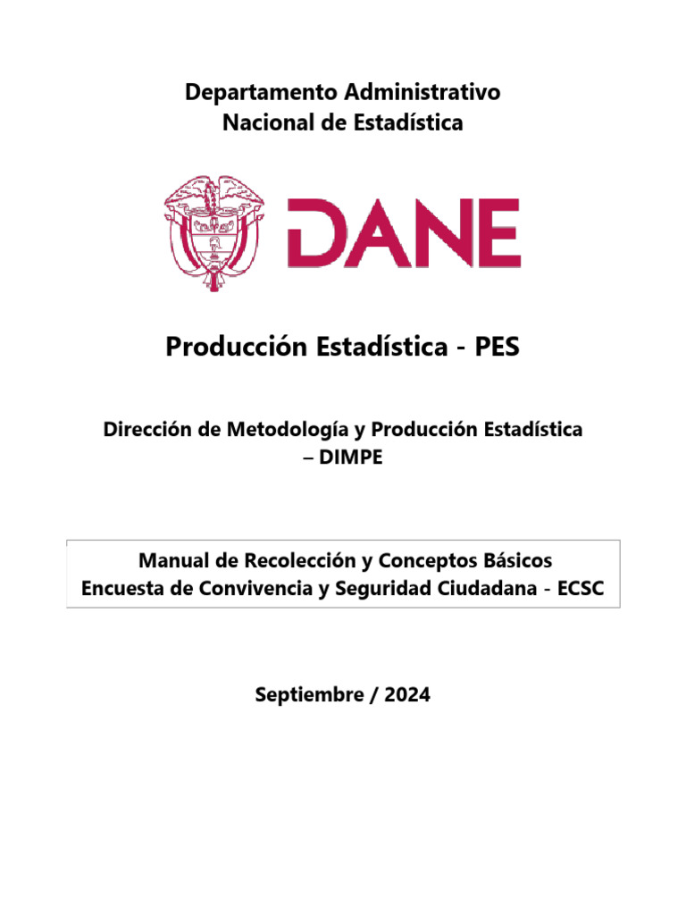 CNT-ECSC-MOT-001 ECSC 2024 Copia No Controlada | PDF | Muestreo ...