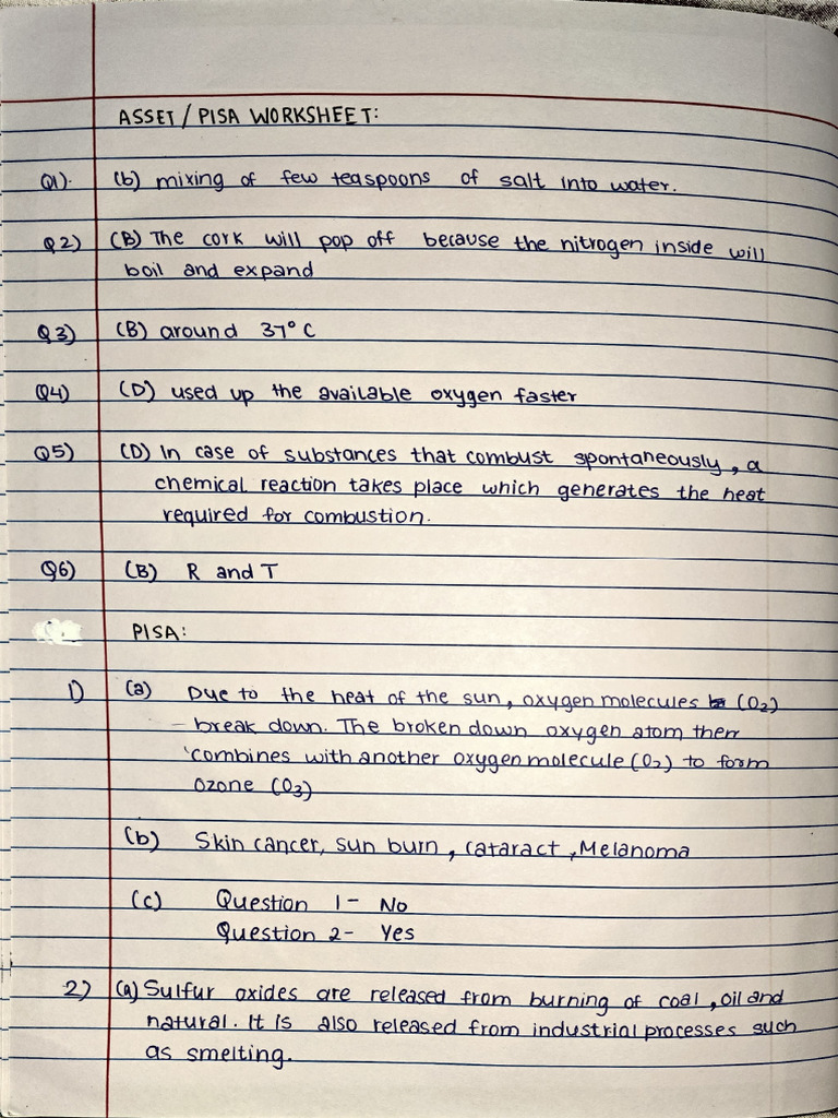 Khadija Kazi - 9D - Chem - HHW - Asset-Pisa | PDF