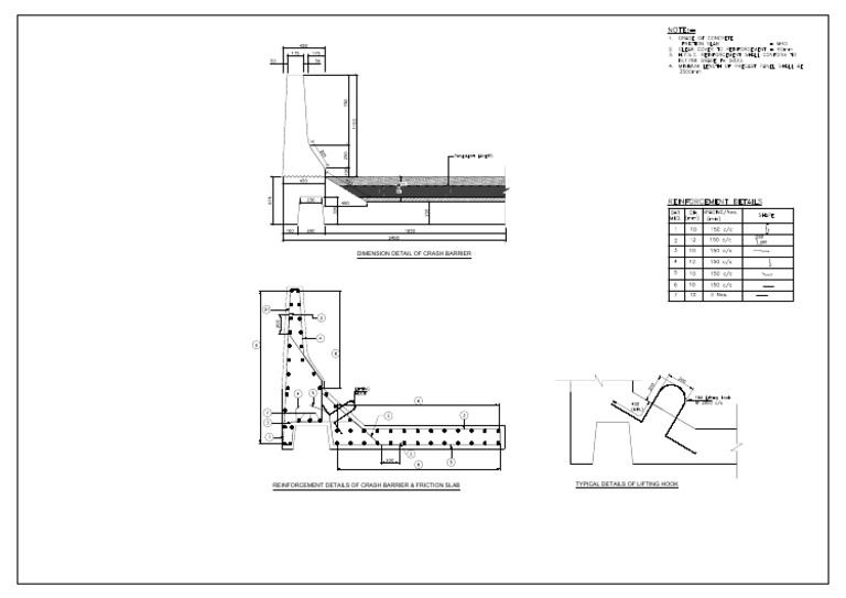 Friction Slab Cum Crash Barrier | PDF