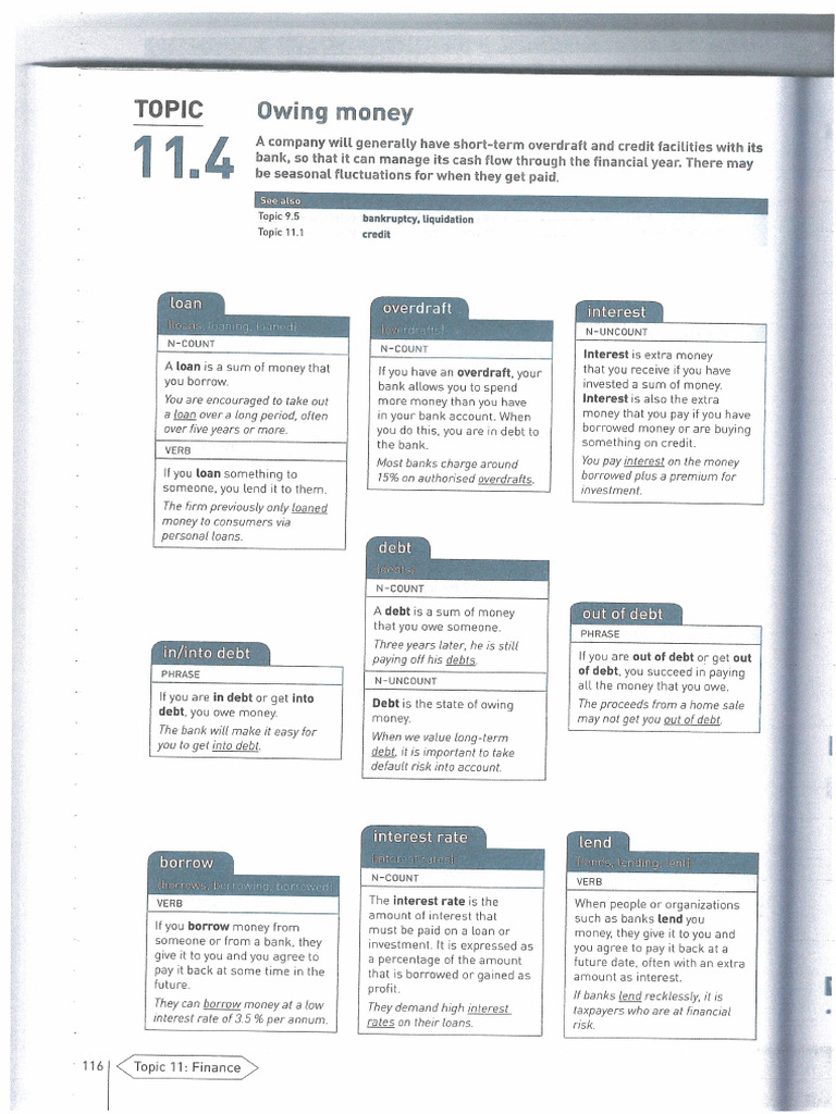 Topic 11.4 Owing Money | PDF