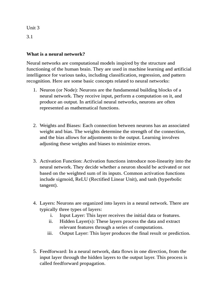 AI Unit 3 | PDF | Artificial Neural Network | Genetic Algorithm