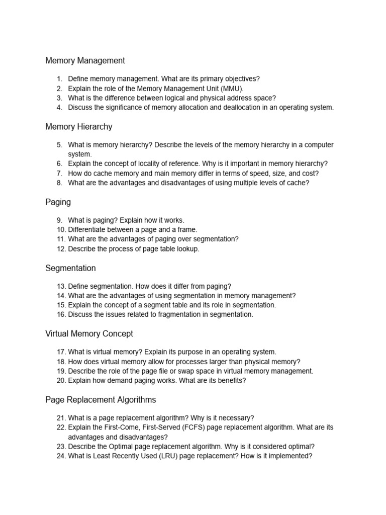 Questionbank Operating System Unit 4 | PDF