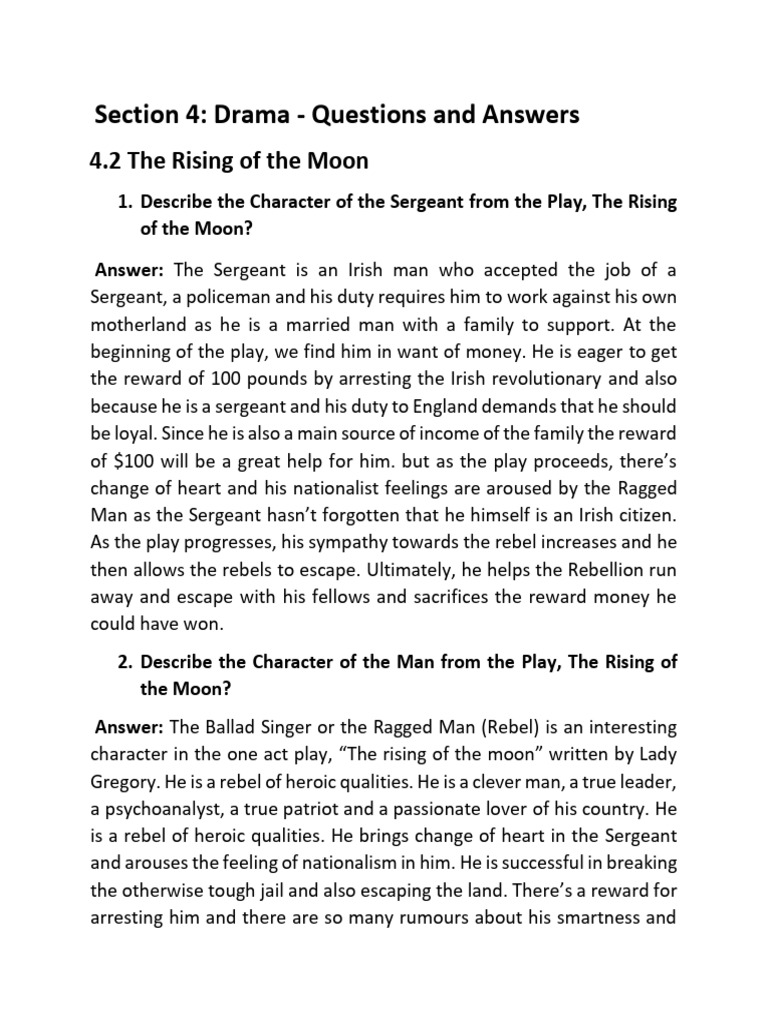 XI 4 Drama Questions and Answers GK | PDF | A Midsummer Night's Dream