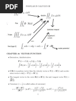 Calculus III Formula Sheet | PDF | Mathematical Analysis | Space