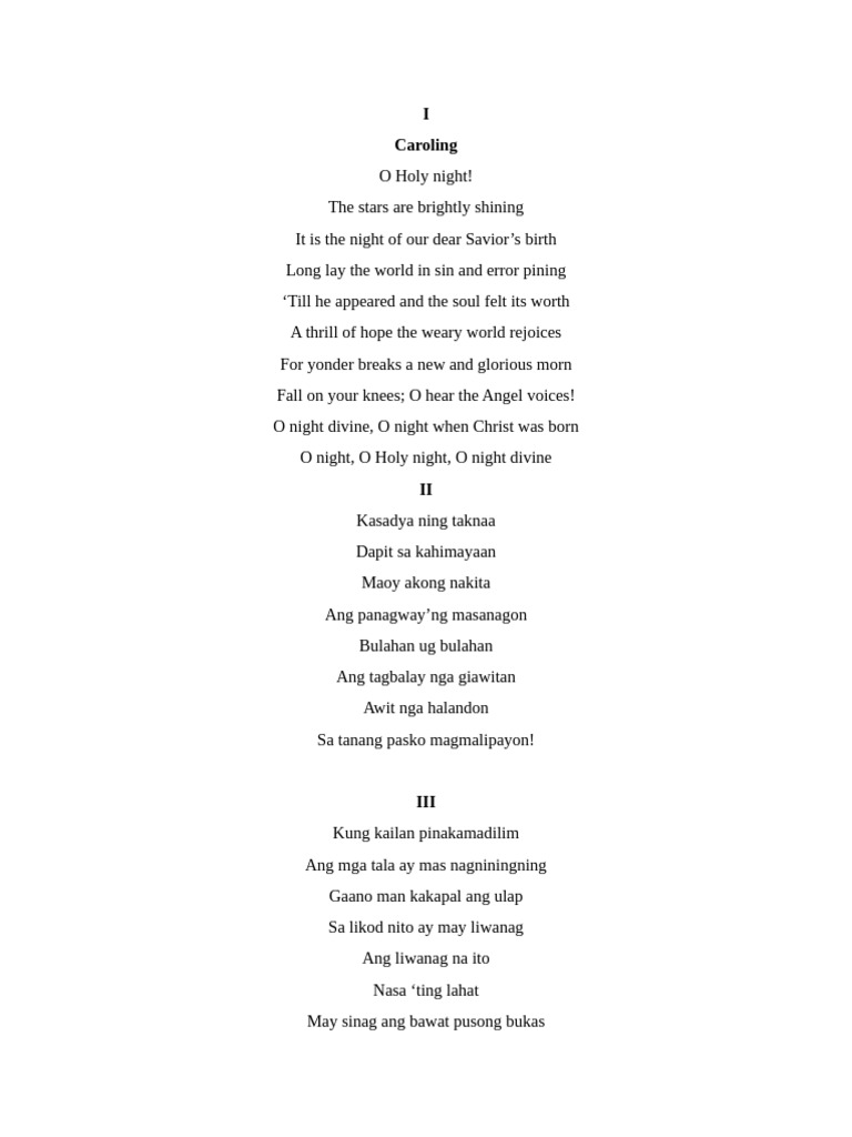 Carmen A X-Mas Carol | PDF