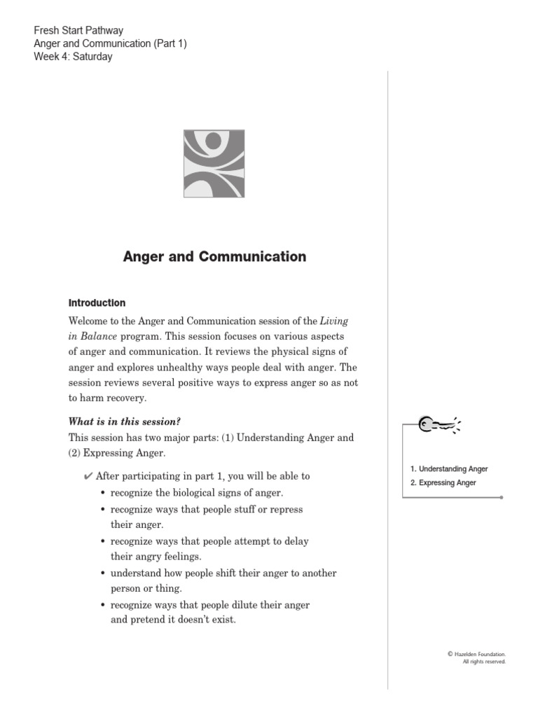 Anger and Communication (Part 1) | PDF | Anger | Fear