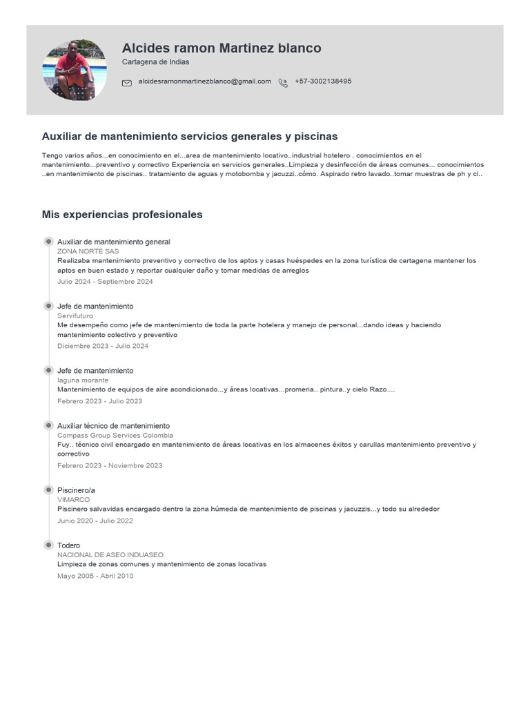 Alcides Ramon Martinez Blanco | PDF