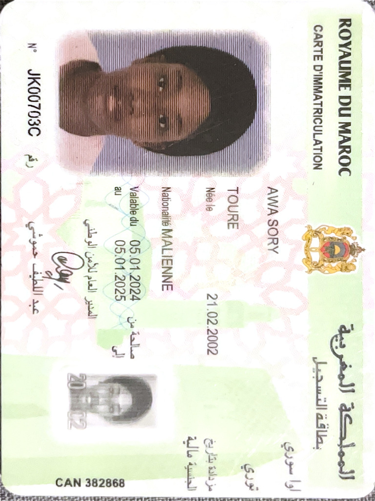 Carte D'immatriculation | PDF