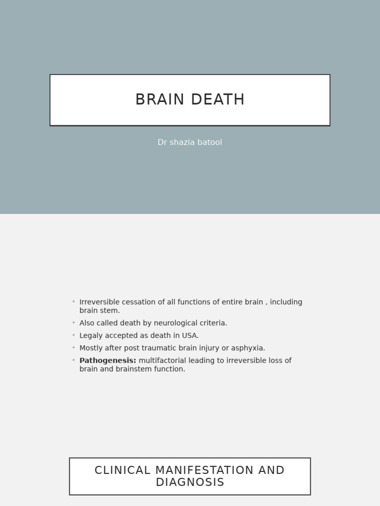 Brain Death: Clinical Guidelines | PDF | Coma | Apnea