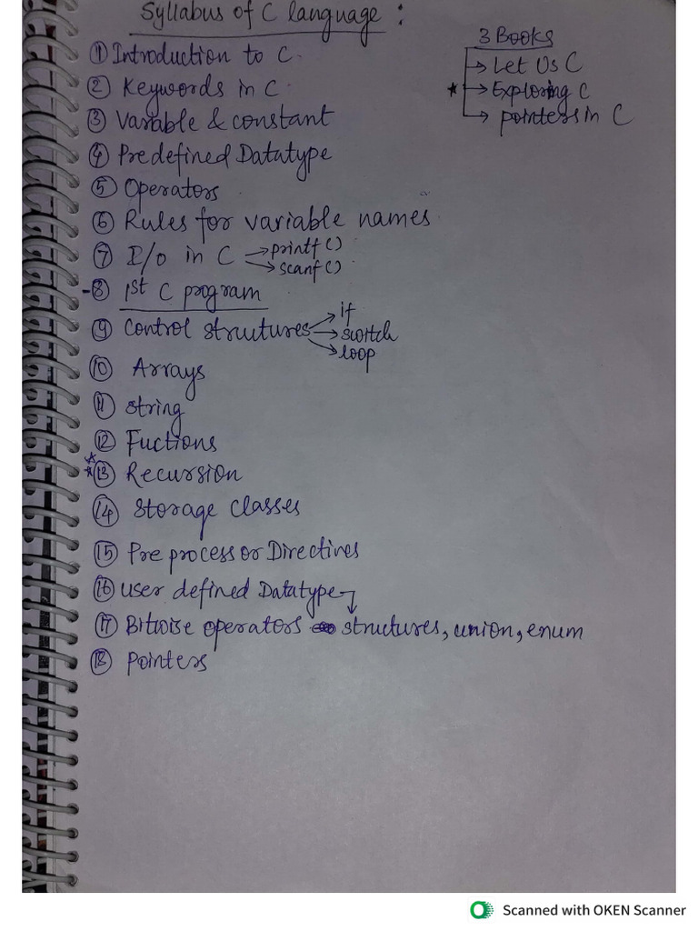 C Programming Notes Part1 Amit K Sir | PDF