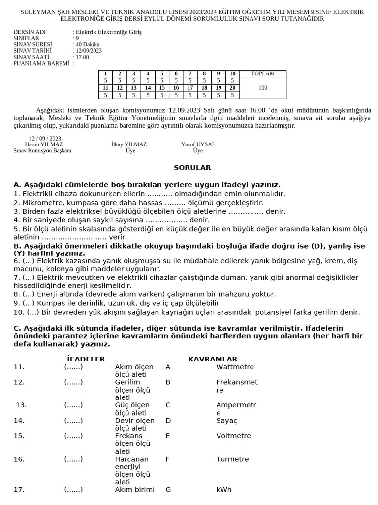 Mesem 9 Elk Elo Gi̇ri̇ş | PDF