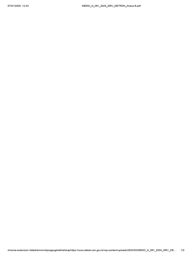 MEMO N 061 2024 GRV DETRAN Anexo-6 | PDF
