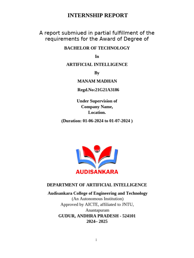 Research Interndhip Report Format | PDF | Python (Programming Language) | Usability