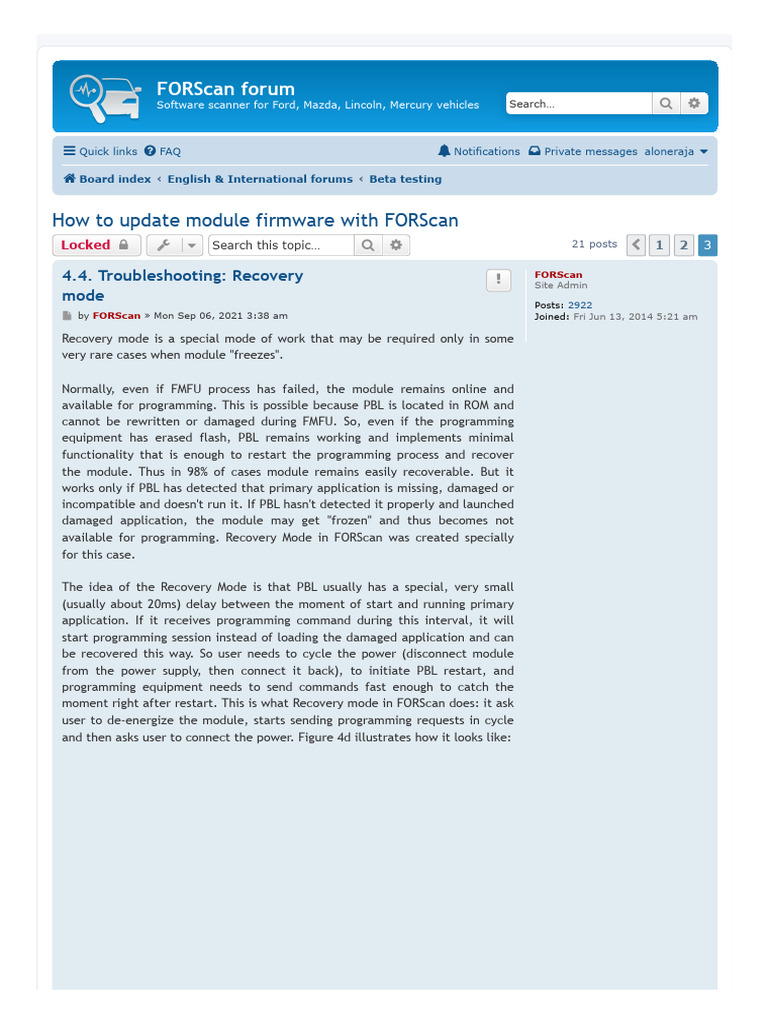 How To Update Module Firmware With FORScan - Page 3 | PDF | Computer Engineering | Software