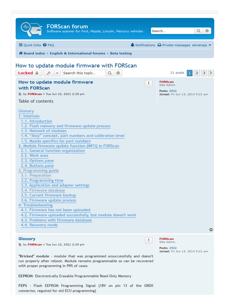 How To Update Module Firmware With FORScan 1 | PDF | Read Only Memory | Booting