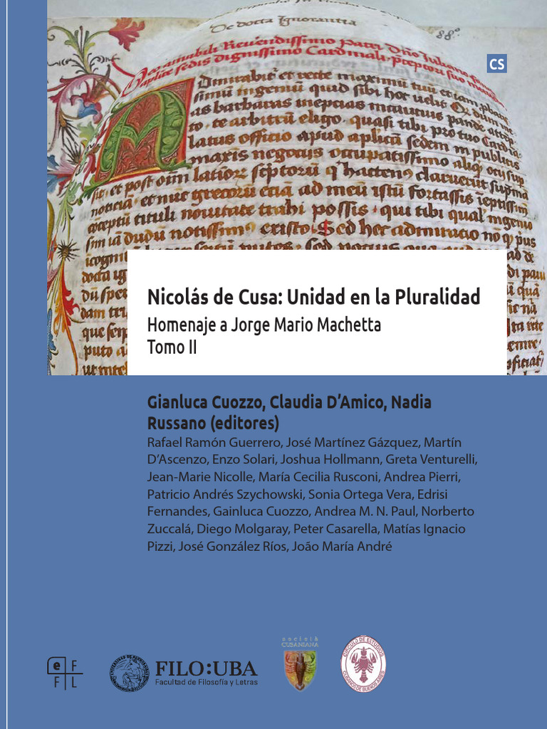 Cuozzo, D'Amico, Russano (Eds.) - Nicolás de Cusa Unidad en La ...