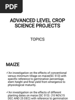 A Level Crop Science Projects by Mr. Mahute | PDF | Home & Garden ...