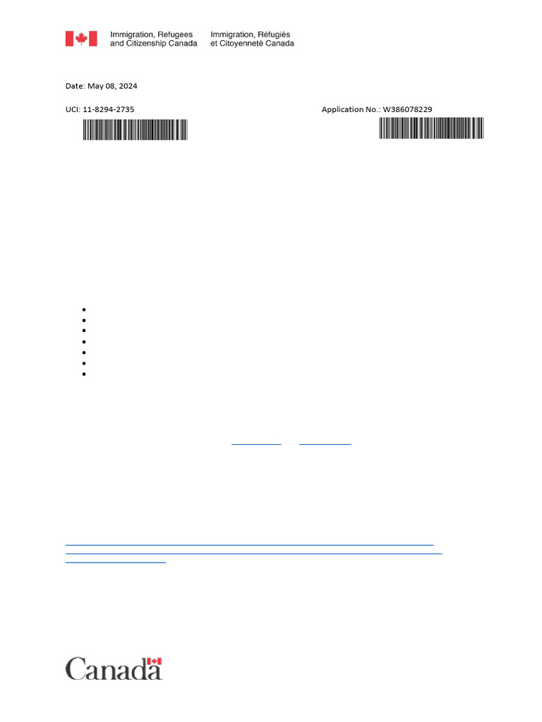 Biometric Instruction Letter ERGASHEV SHERALI | PDF | Immigration ...