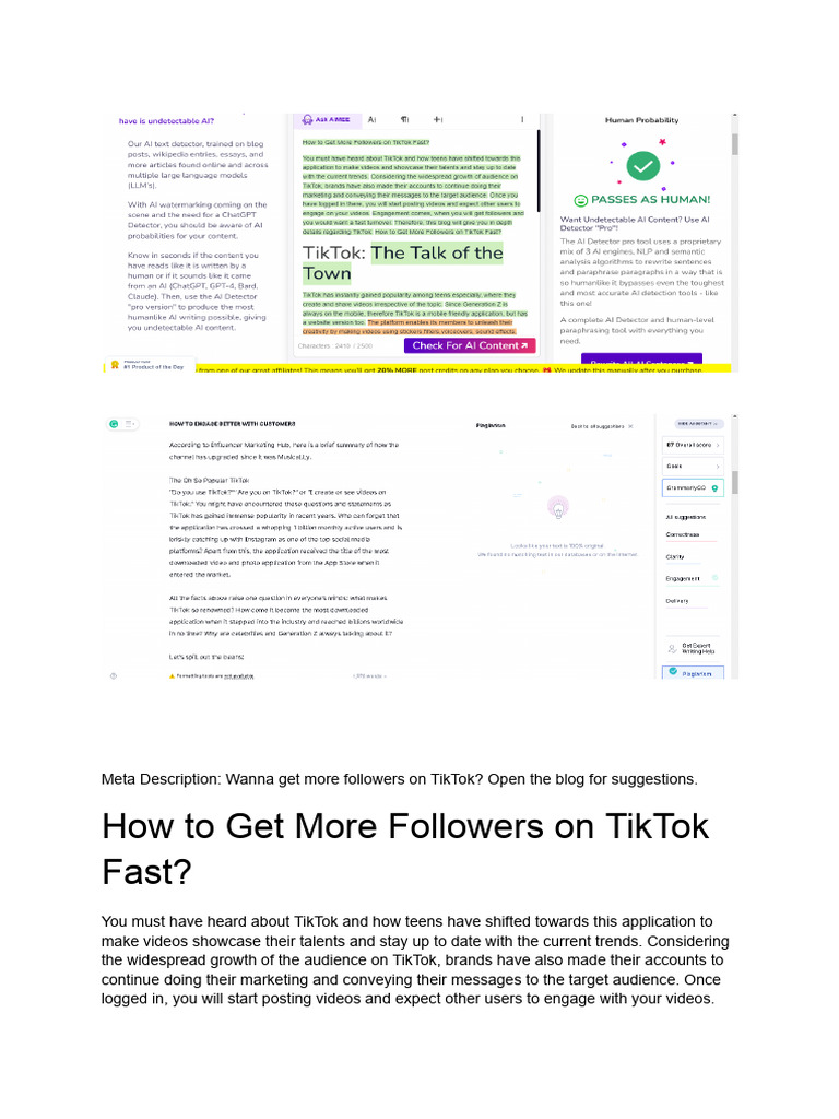 How To Get More Followers On TikTok Fast | PDF | Social Media | Popular Culture & Media Studies