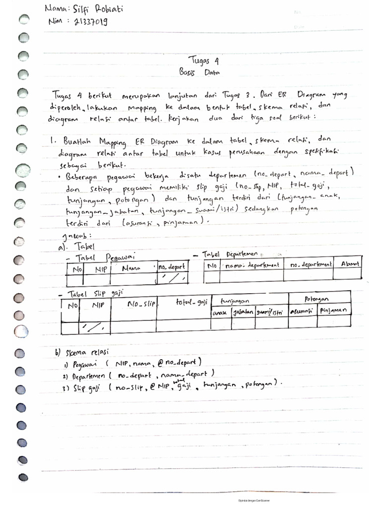 Tugas 4 - Basis Data - Silfi Robiati | PDF