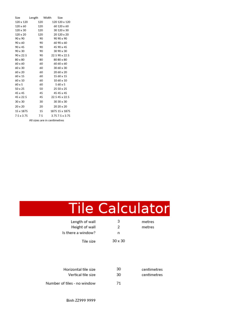 Tiles3 Centre Number Candidate Number | PDF | Length