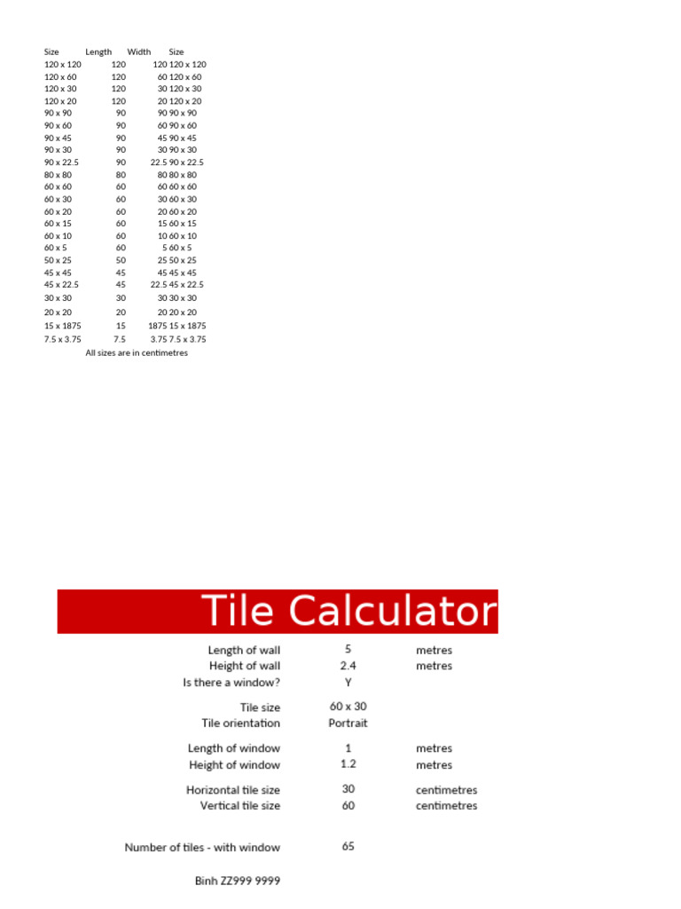 Tiles5 Centre Number Candidate Number | PDF | Length