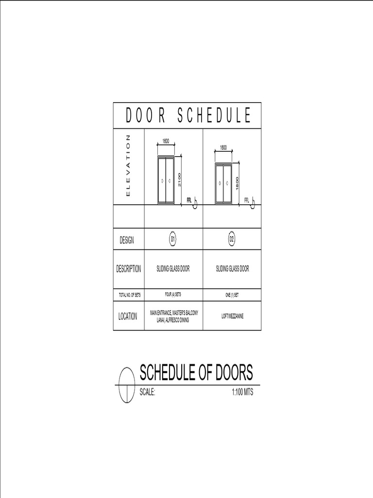 Cc Sliding Door Schedule | PDF