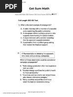GED RLA Reading Practice - Get Sum Math2 | PDF