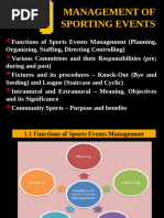 Class-XII Chapter-1 Management of Sports Events | PDF
