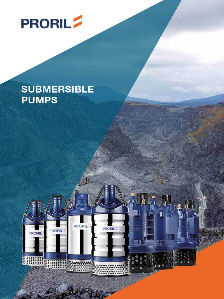 Proril Submersible Pump Overview | PDF | Pump | Sewage Treatment