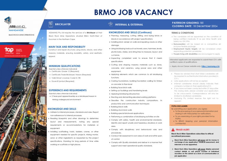 Bricklayer | PDF | Masonry