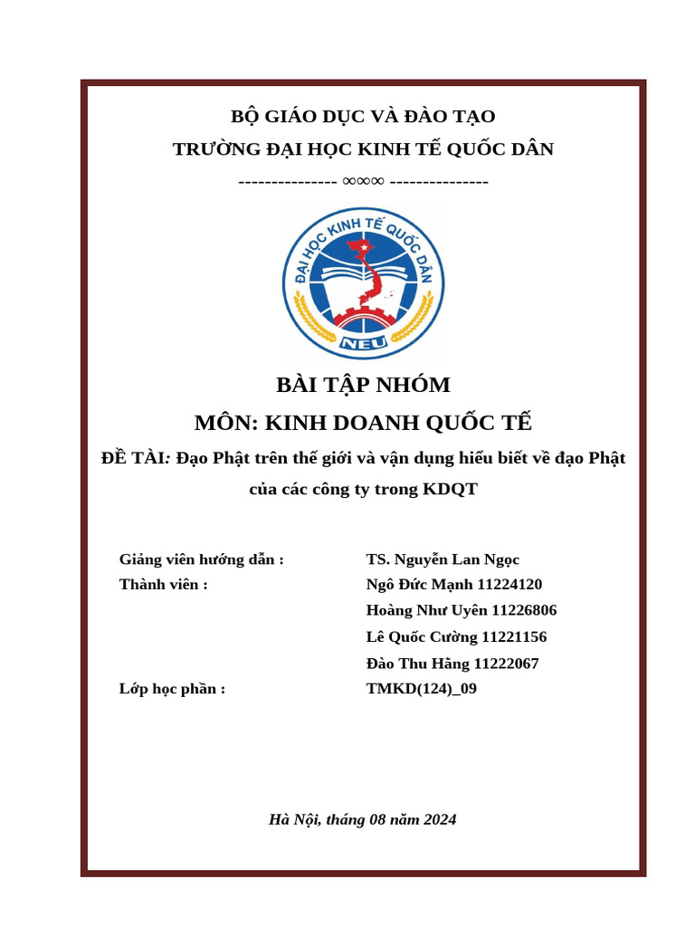 Bản Final KDQT | PDF