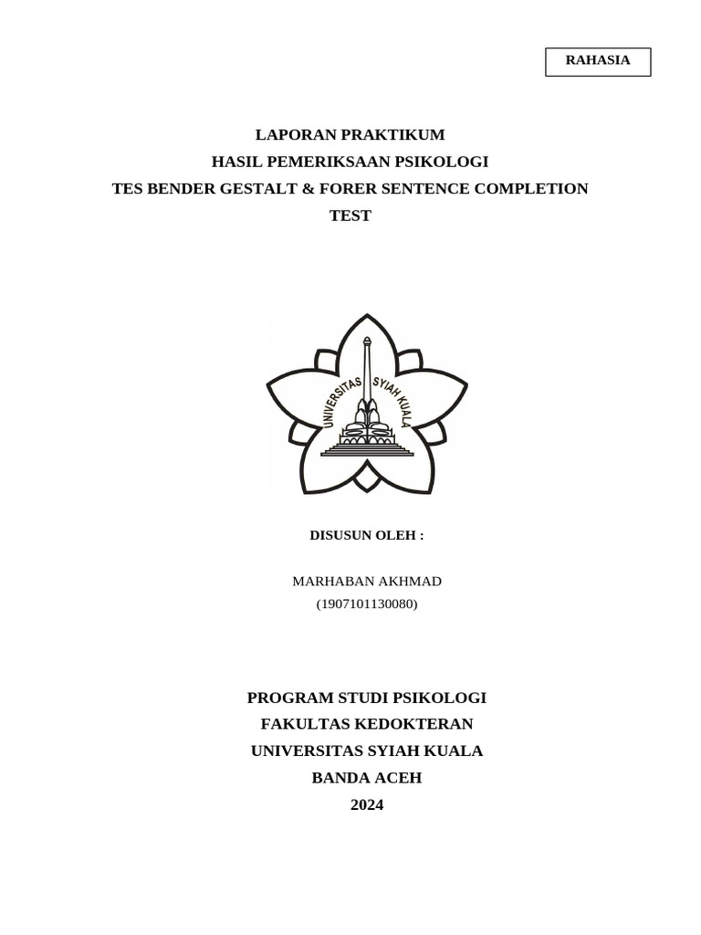 Laporan Praktikum - Marhaban Akhmad - 1907101130080 - BG & FSCT | PDF