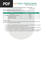 Unity Small Finance Bank FD Rates 2025 | PDF | Interest | Banks