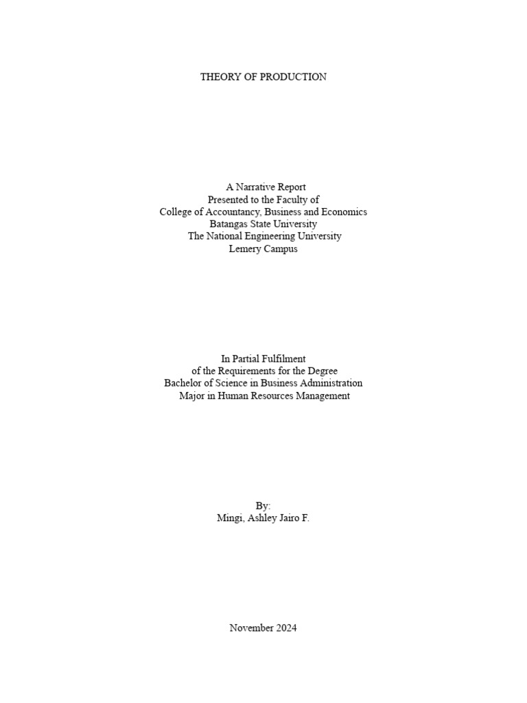 Jeran Narrative Report Bmicro | PDF | Economies | Economics