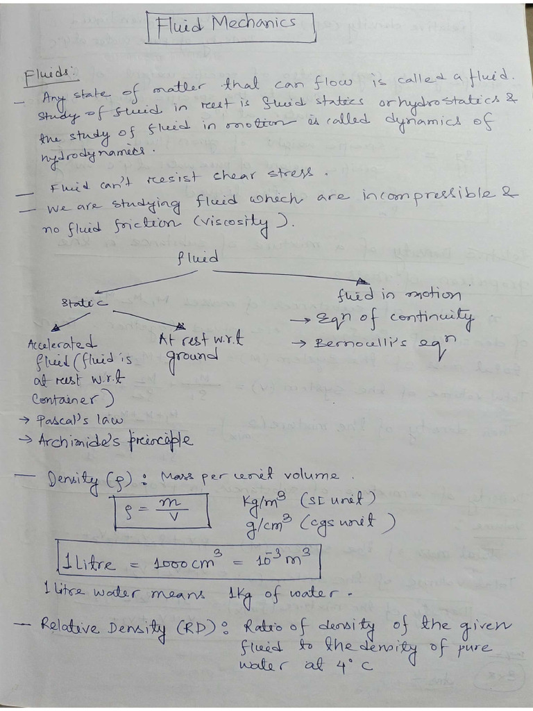 Fluid Mechanics | PDF