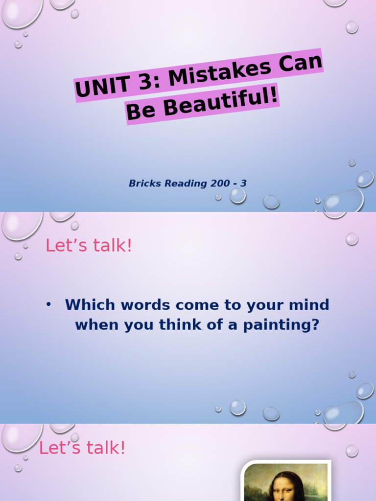 Bricks Reading 200-3 UNIT3 | PDF
