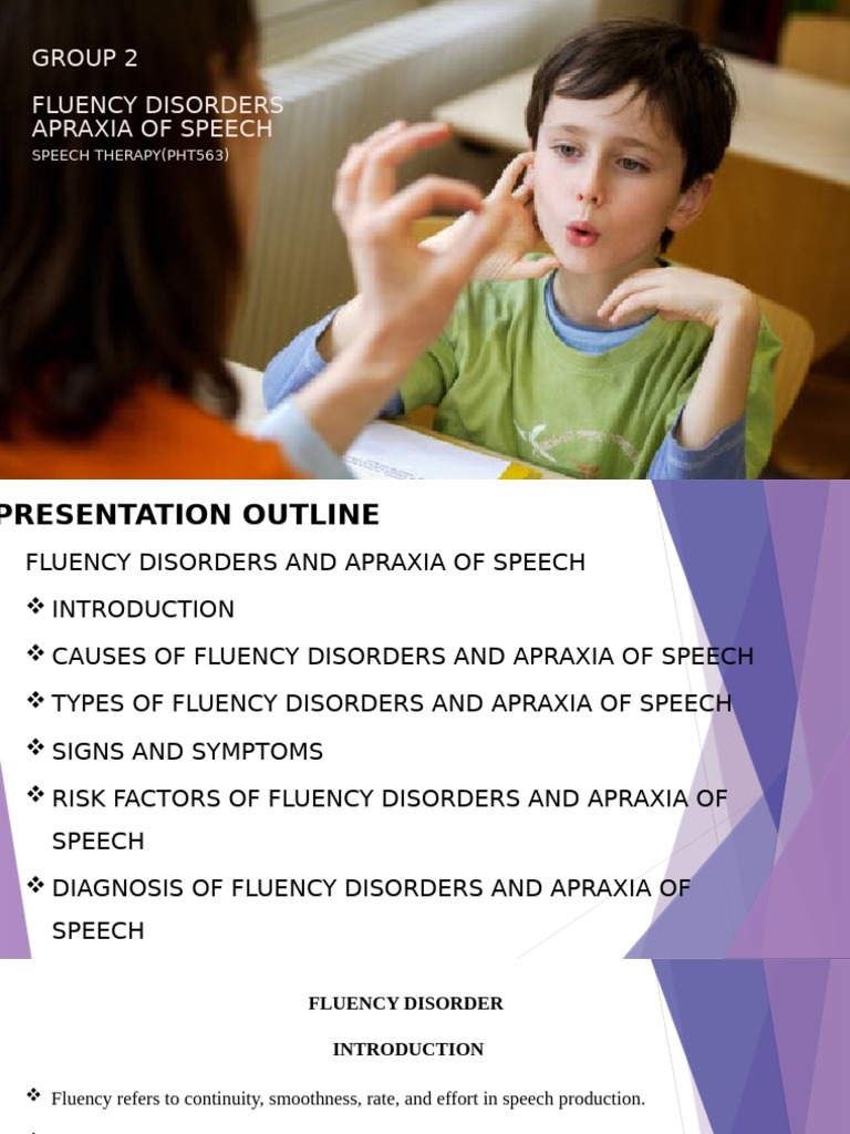 GROUP TWO fluency | PDF | Fluency | Stuttering